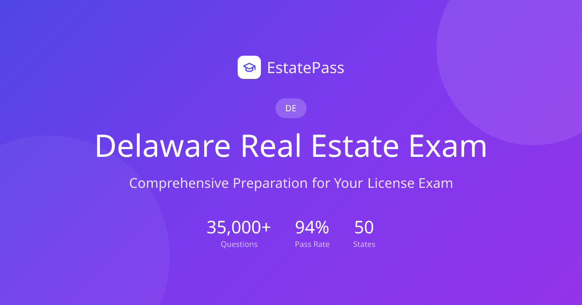 Delaware Real Estate Exam Guide & Study Resources (2026) | 2,100 ...