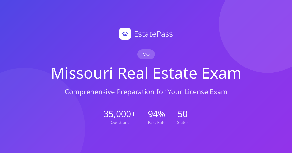 Missouri Real Estate Exam Guide & Study Resources (2026) | 1,500 ...