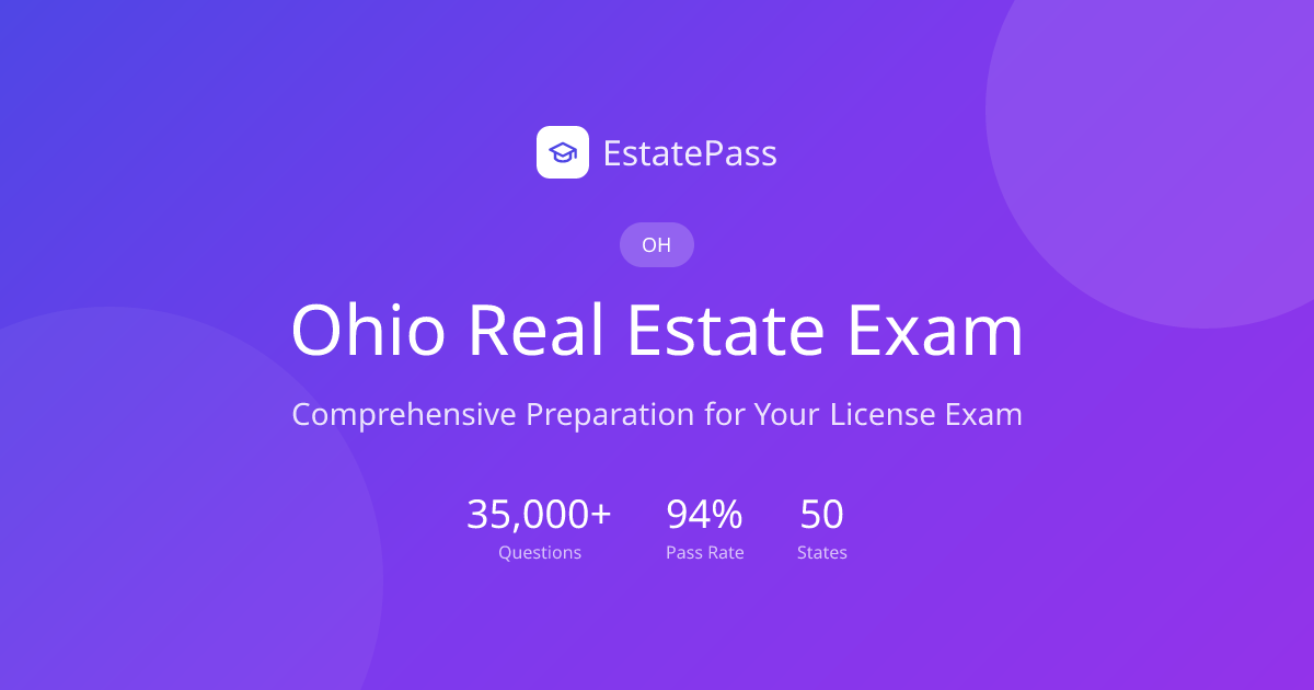 Ohio Real Estate Exam Guide & Study Resources (2026) | 3,300+ Questions ...
