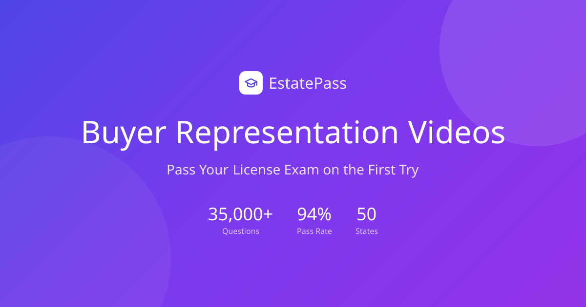 Buyer Representation Videos - Real Estate Exam Prep | EstatePass