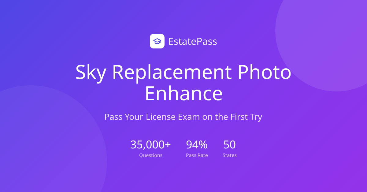 Free Sky Replacement Photo Enhance (2026) | EstatePass